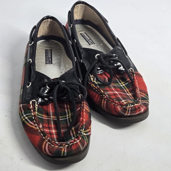 Sperry | Shoes | Sperry Topsiders Plaid Boat Shoes Loafers 85 | Poshmark
